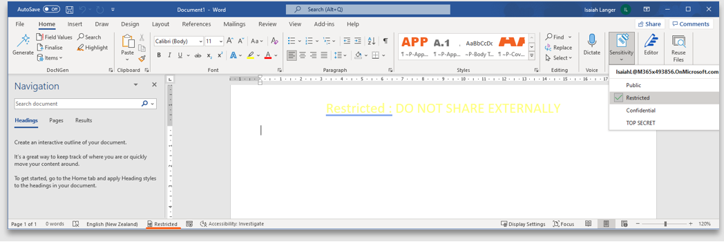 Sensitivity Labels Simplified - Australia
