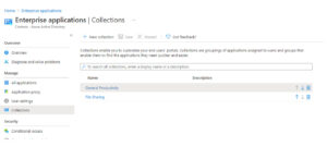 How to Create Collections in the My Apps Portal - United States