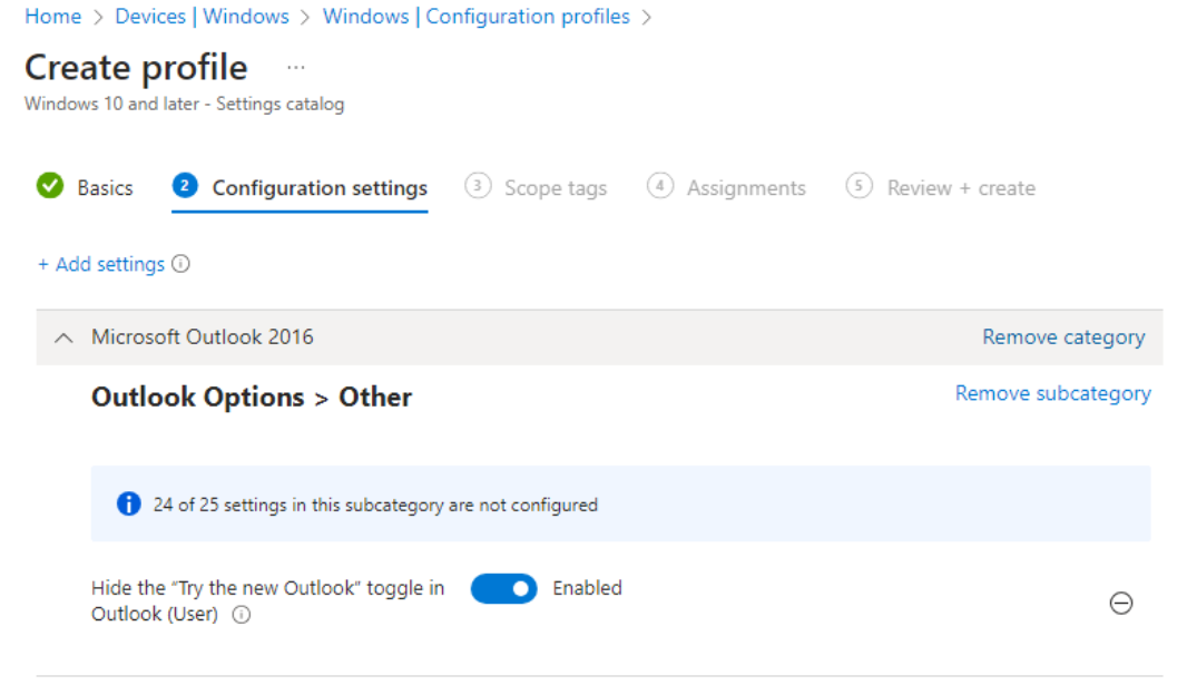 How to Control the New Outlook Using Microsoft Intune - United States